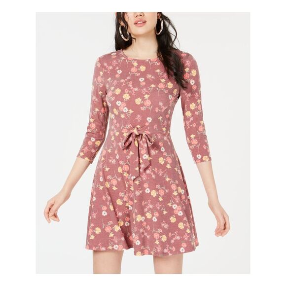 BeBop | Dresses | Bebop Womens Long Sleeve Jewel Neck Short Fit Flare ...